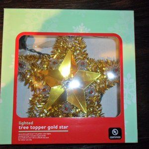 Holiday | New Tinsel Gold Christmas Tree Topper | Poshmark